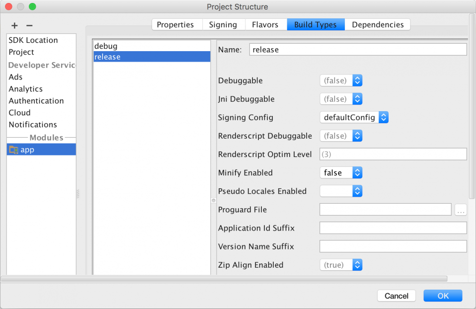 Gradle Cheat Sheet (18): Adding a Signing Configuration | nex3z's blog